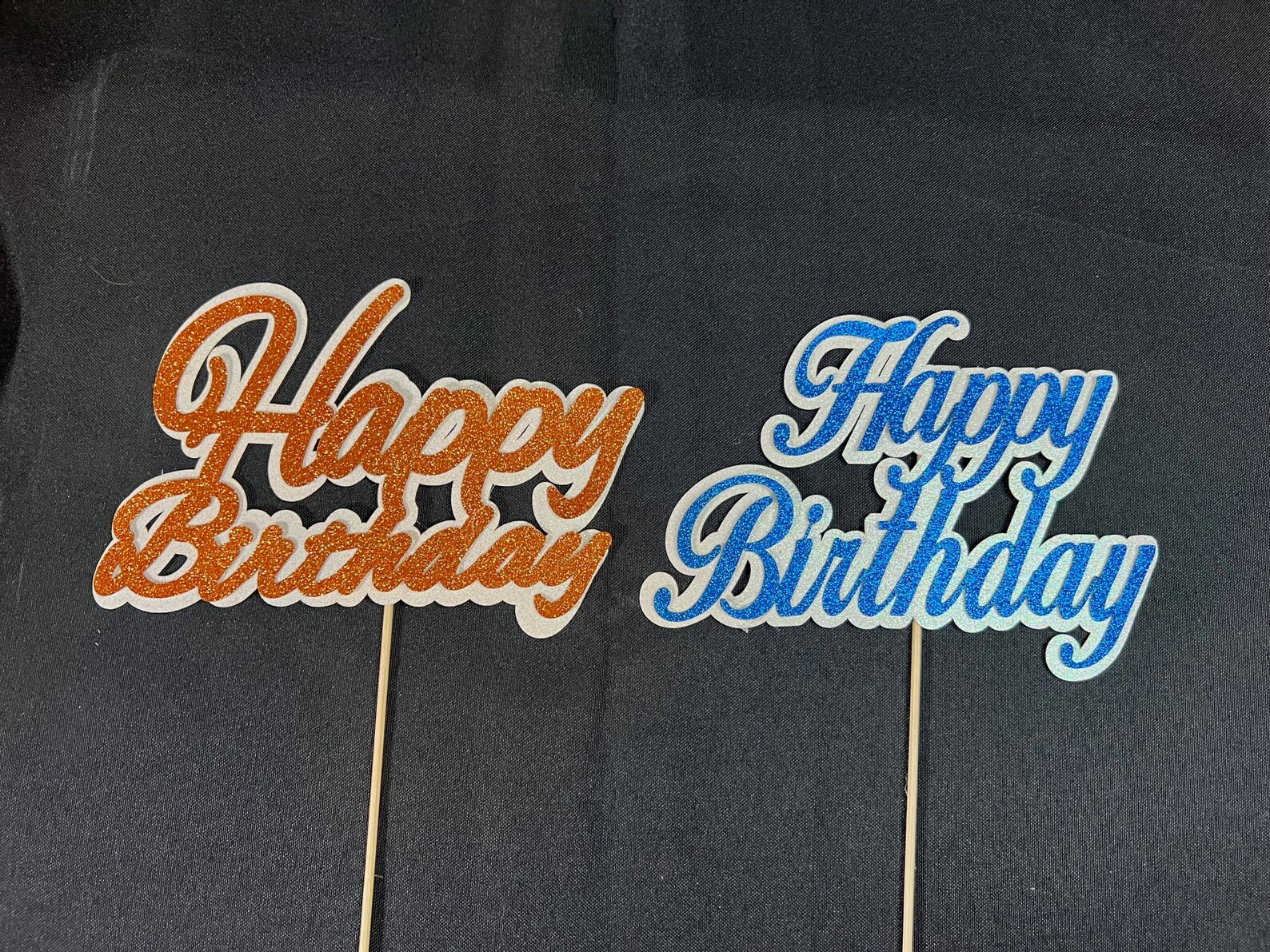 Glitter Customized Cake Topper - Etsy
