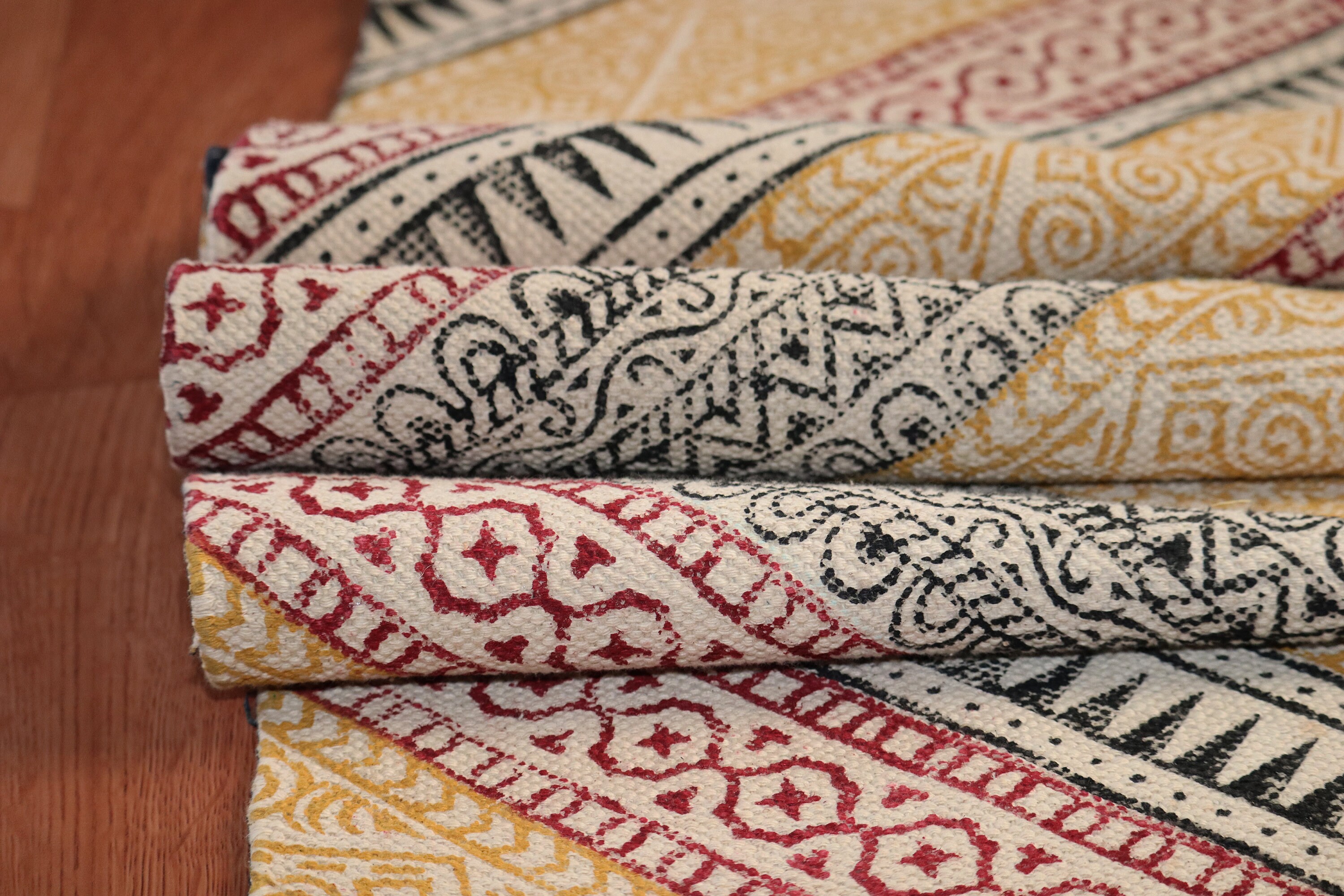 10x14 Ft Cotton Dhurrie Rug Hand Block Print Rug Kitchen Rug - Etsy