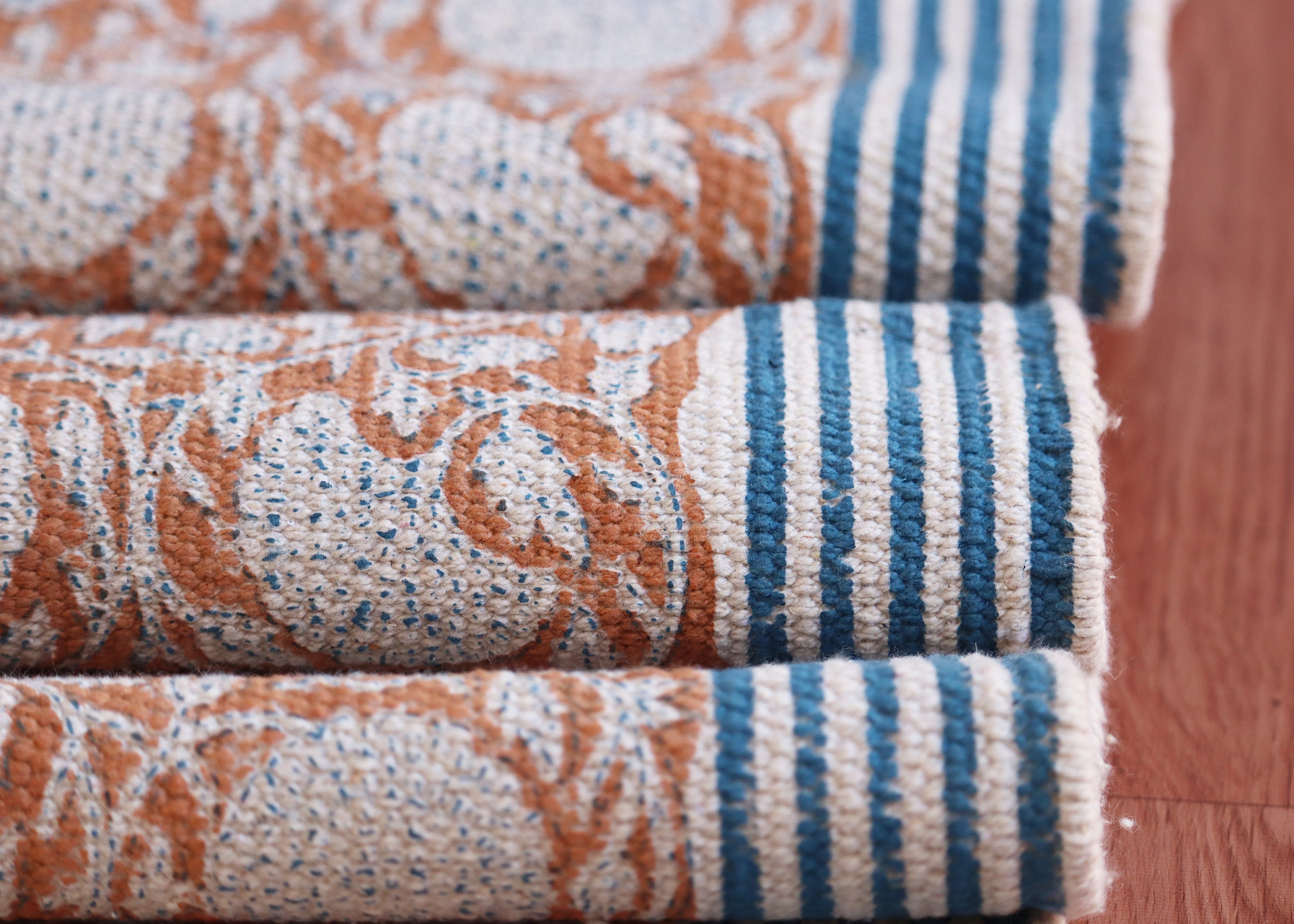 6x8 Feet Handmade Cotton Rug Brown Color Area Rug Outdoor Patio Rug ...