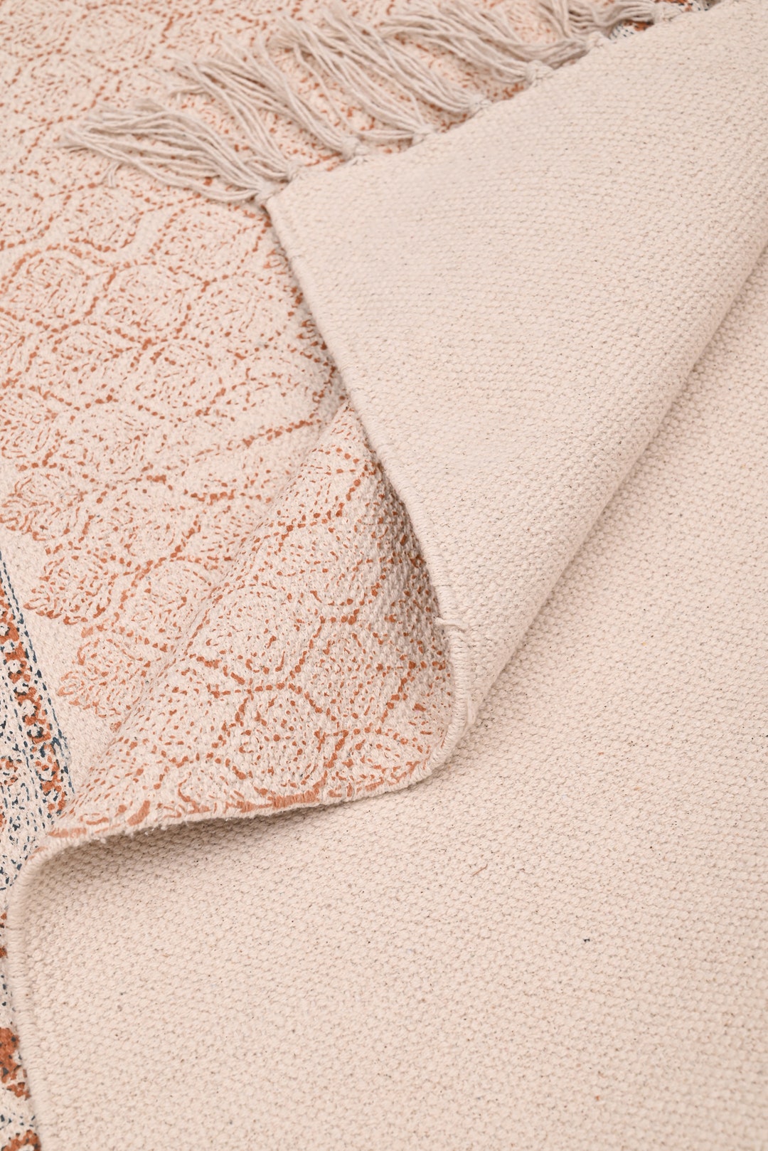 5x5 6x6 8x8 10x10 Feet Square Rug 100 % Handmade Block Printed Rugs ...