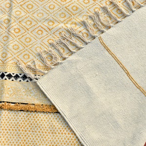 3x5 Ft Indian Cotton Dhurrie Rug Hand Block Print Rug Yellow Black ...