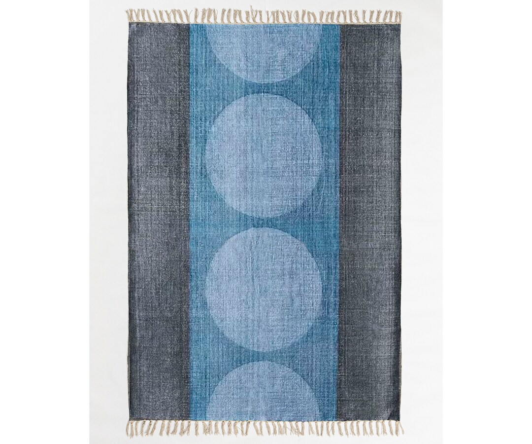 Handmade Block Print Cotton Runner Rug: Boho Stair, Kitchen Decor Rugs ...