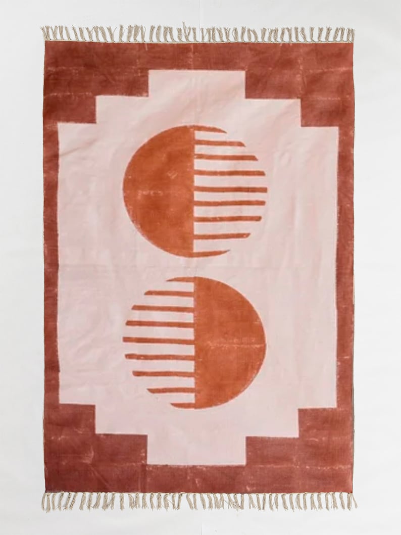 4x6 Feet Area Rug Hand Block Printed Area Rug 6x9 Feet - Etsy
