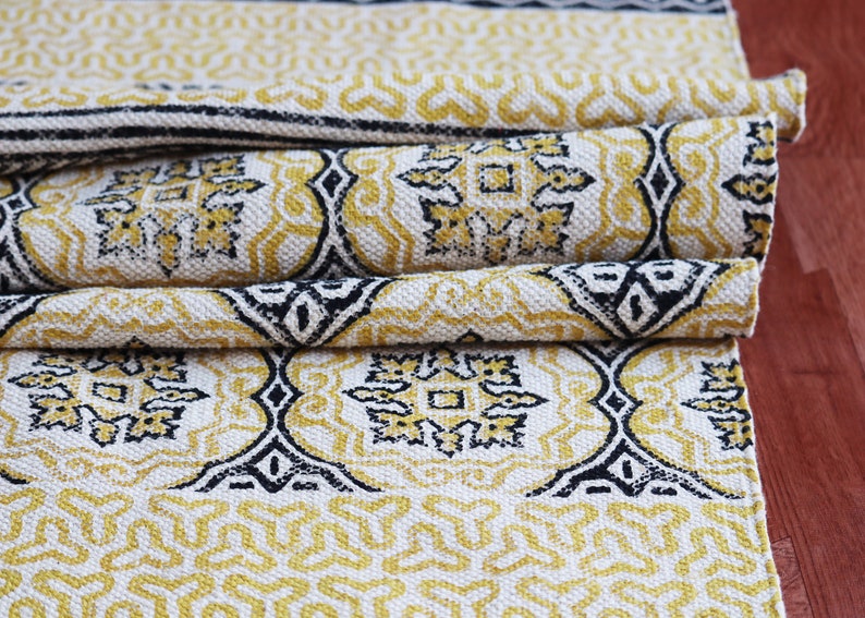 Handmade Cotton Rug, Living Room, Dining Room, Bedroom Area Rug, Boho ...