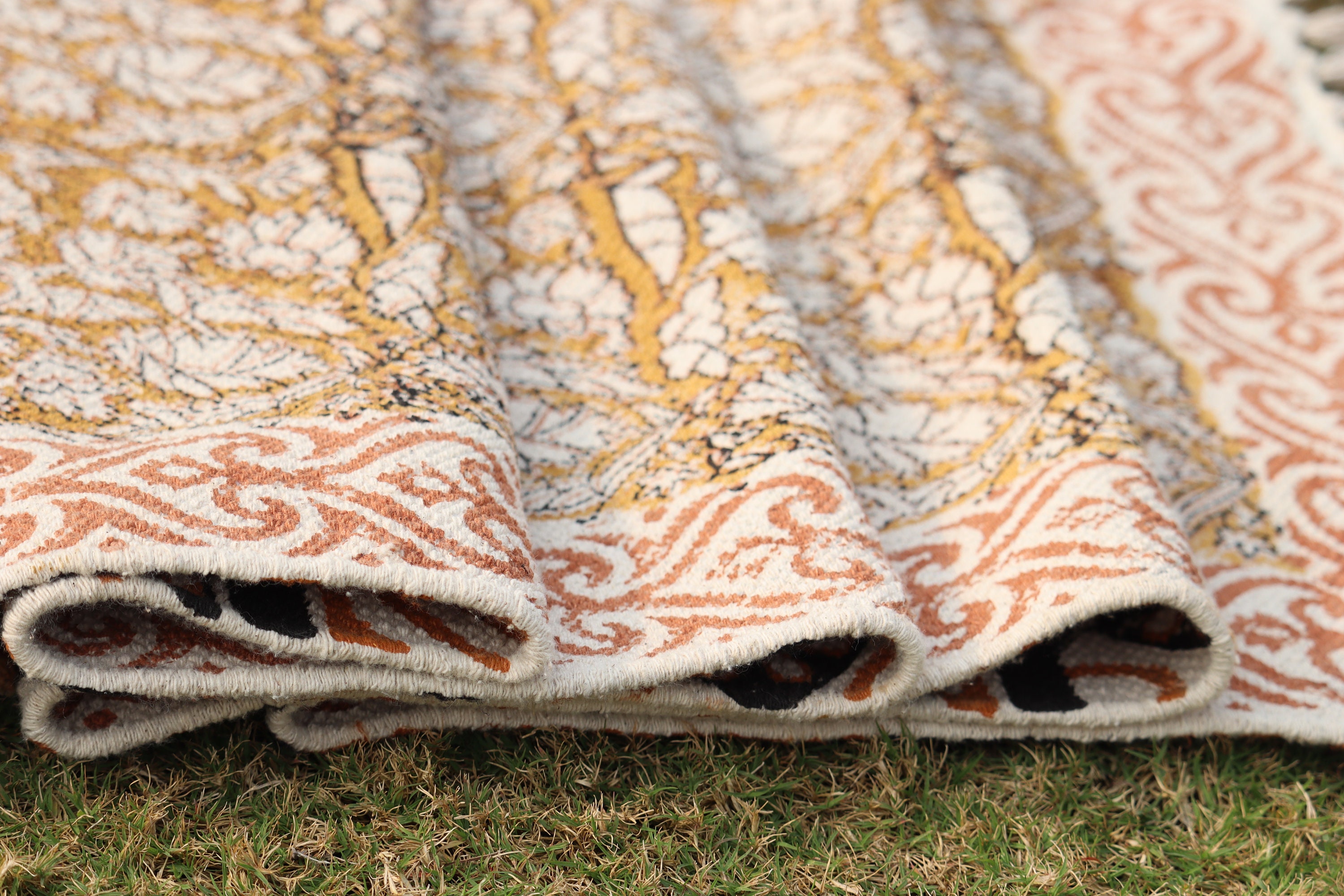 Indian Hand Block Print Rug Kilim Rug Geometric Rug Garden Rug - Etsy