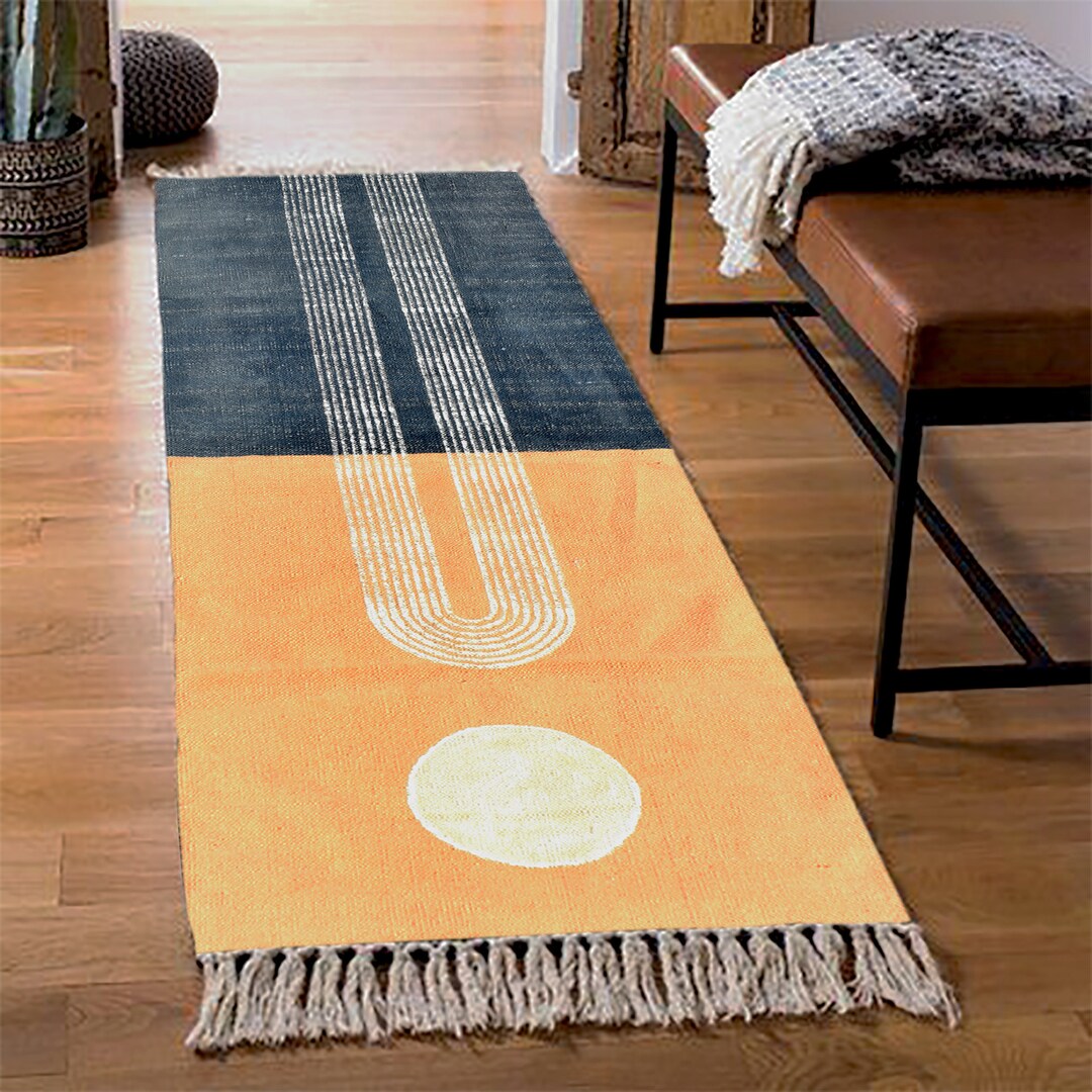 2.6x8 4x10 Feet Runner Area Rug Stair Rug Handmade Rug Entrance Area ...