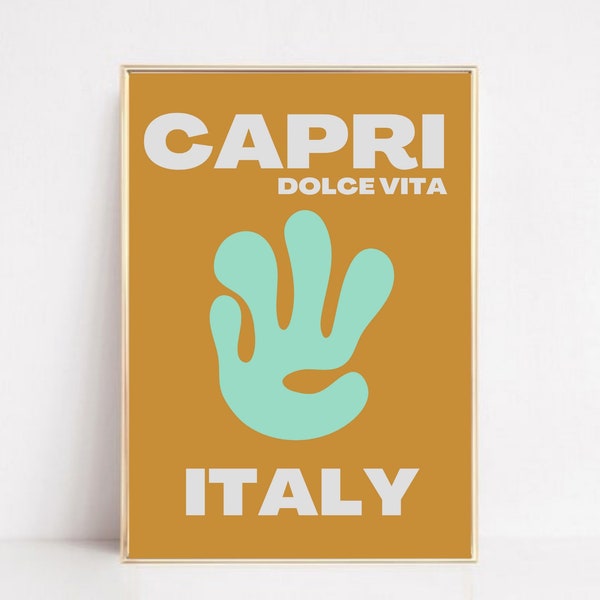 Capri Dolce Vita Print - Etsy