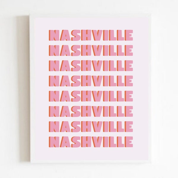 Nashville Poster - Etsy