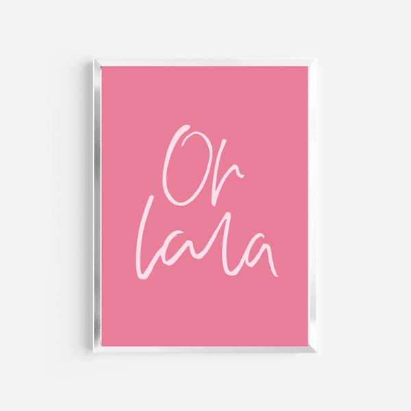 Oh La La Poster - Etsy
