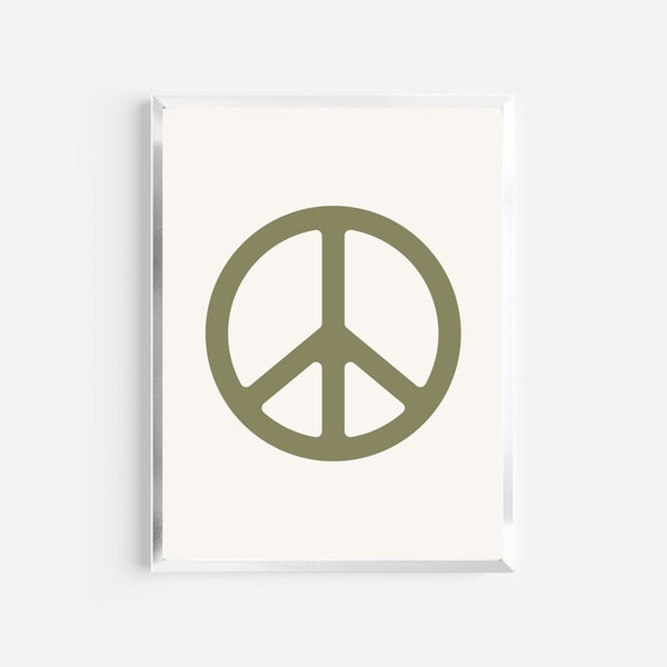 Peace Sign Poster - Etsy
