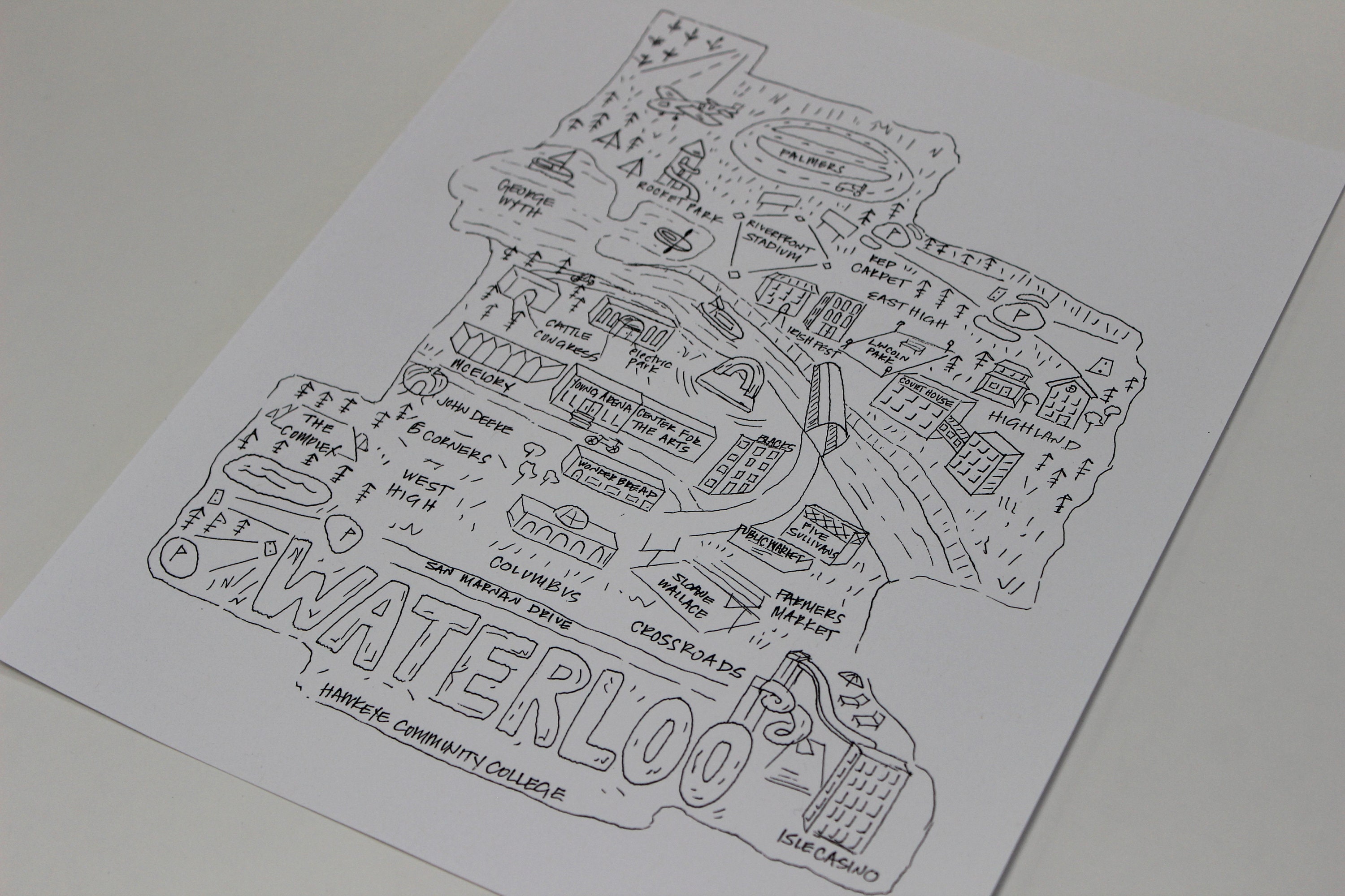 8” X 10” Waterloo Drawing - Etsy