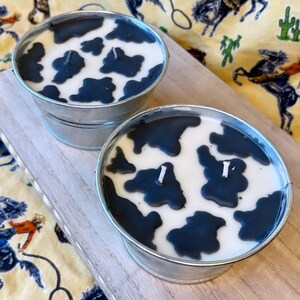 Cow Print Candle - Etsy