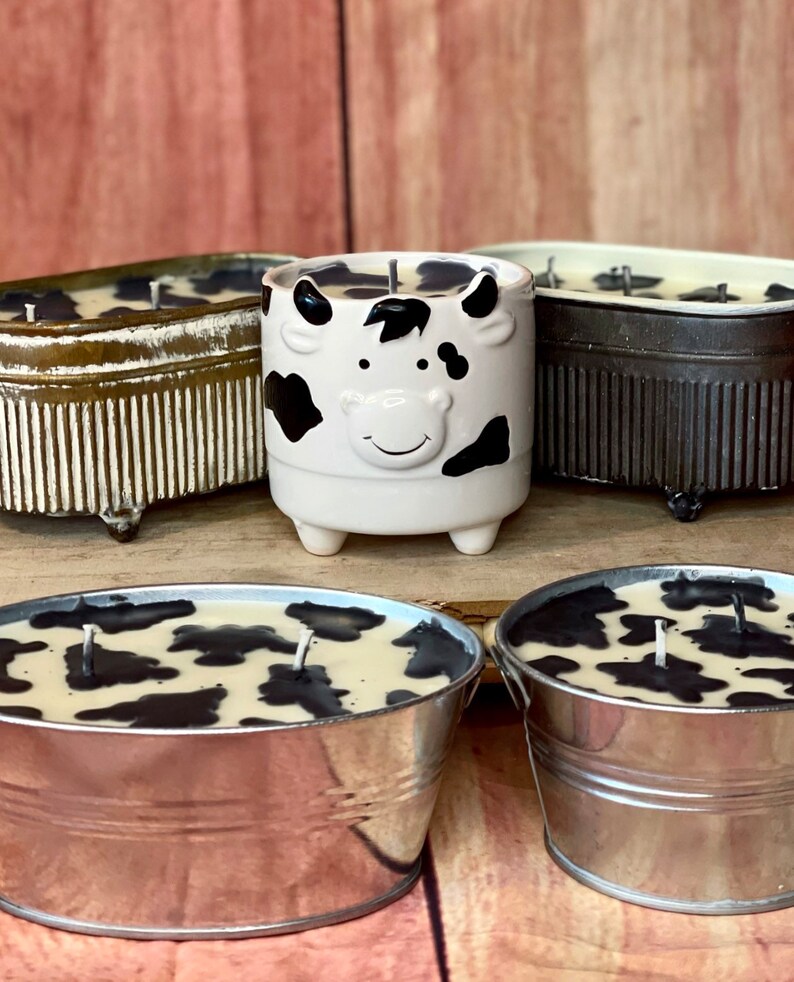 Cow Print Candle - Etsy