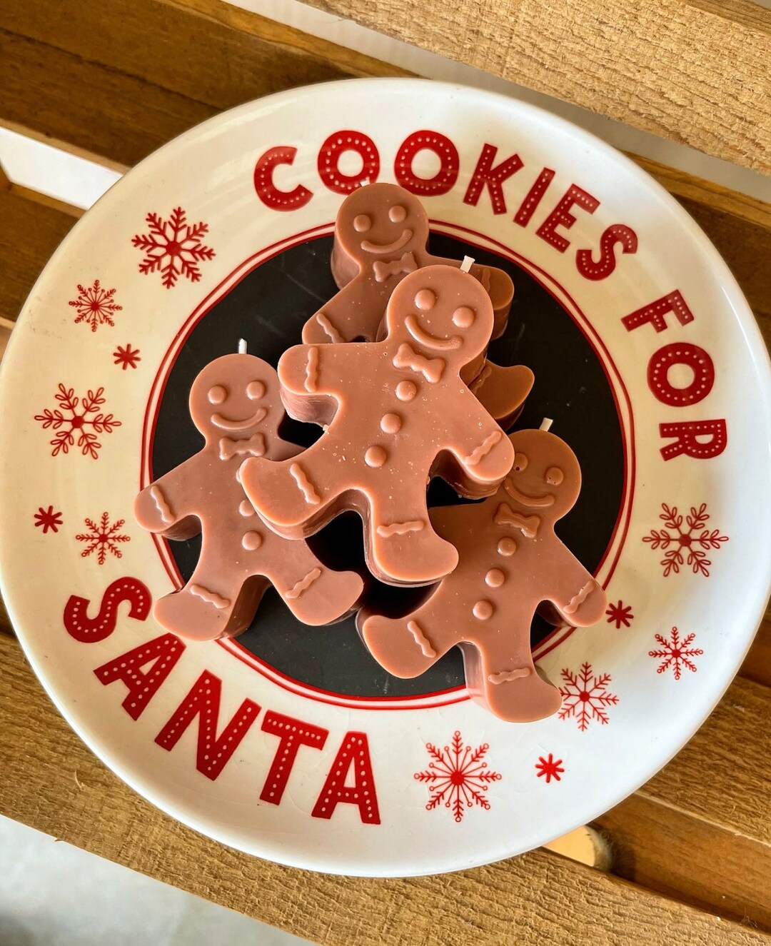 Gingerbread Men Candles | 2pc - Etsy