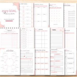 2023 Goal Planner | Goal Setting Planner 2023 | Smart Goal Worksheet ...