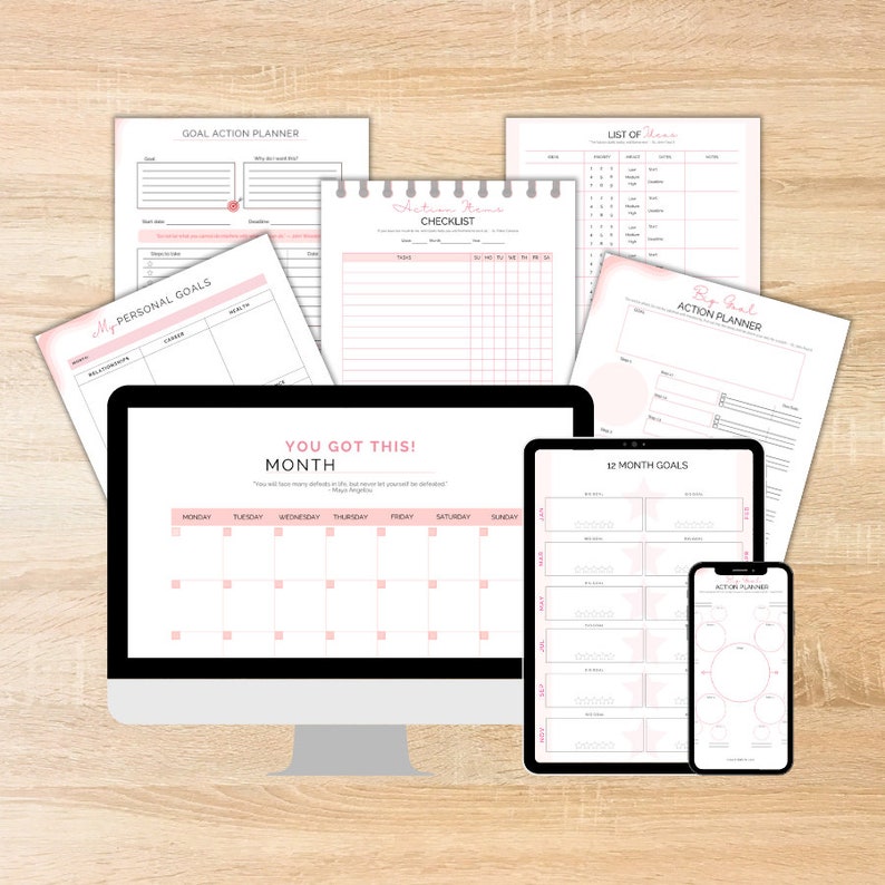 2023 Goal Planner | Goal Setting Planner 2023 | Smart Goal Worksheet ...