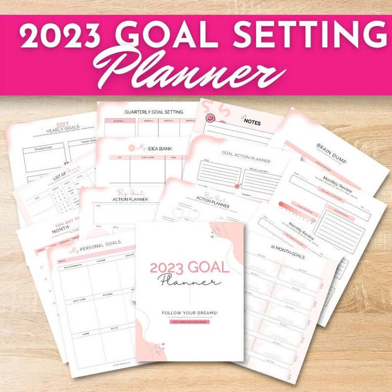 2023 Goal Planner Goal Setting Planner 2023 Smart Goal - Etsy