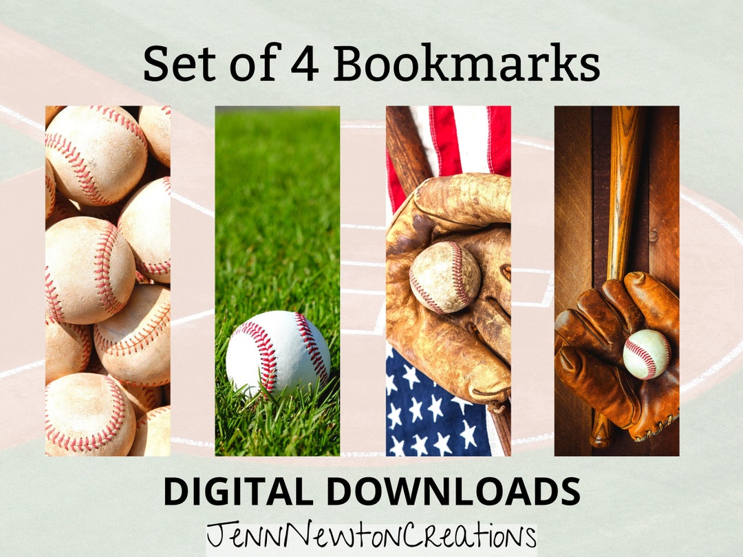 Baseball Printable Bookmarks for Teenage Boys or Girls. DIGITAL ...