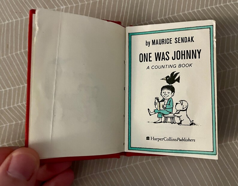 One Was Johnny, by Maurice Sendak, Vintage Book, Children's Book, 1962 ...