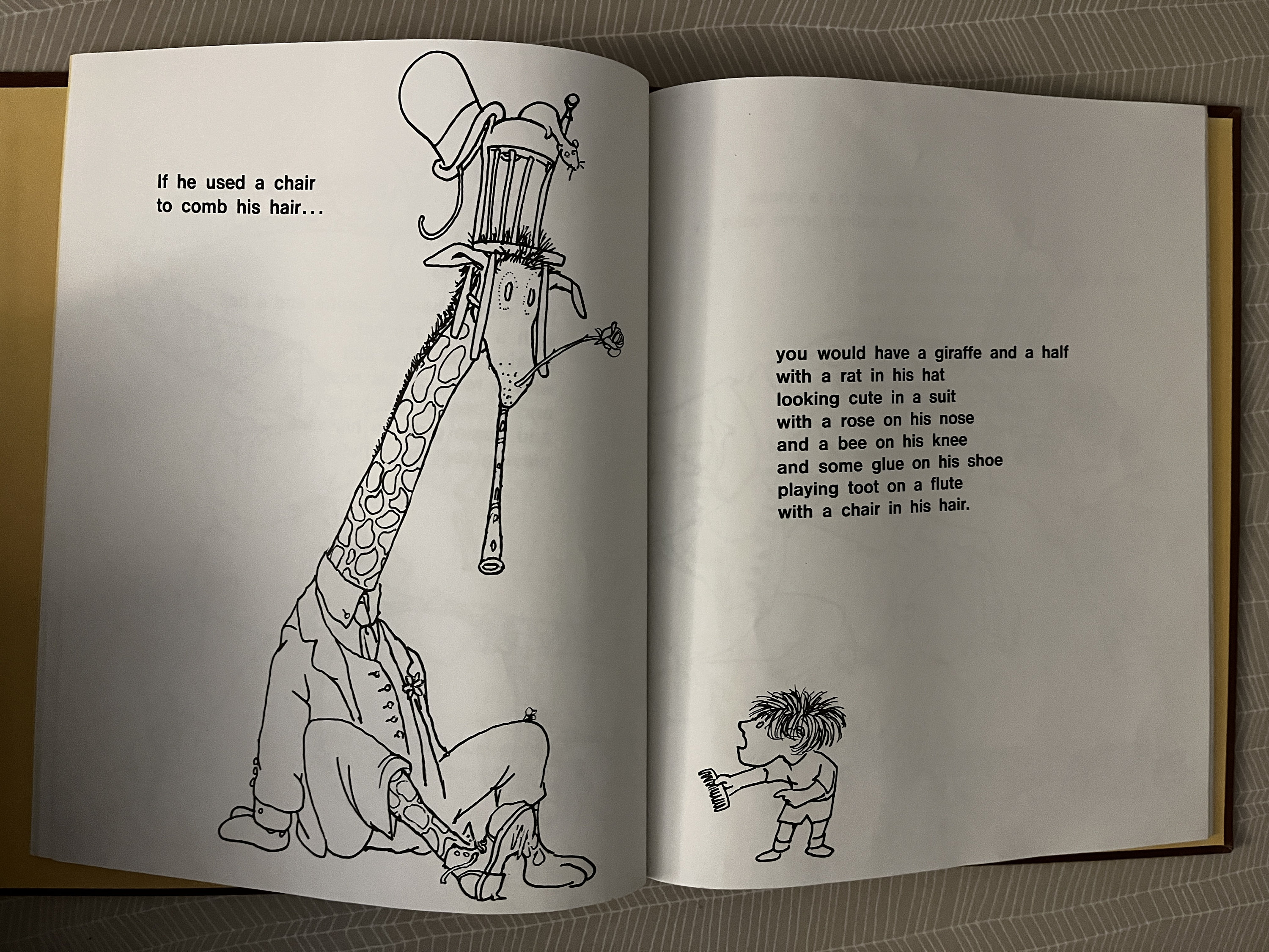 A Giraffe and a Half, by Shel Silverstein, Vintage Children's Book ...