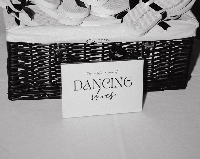 Sign for Wedding Flip Flops / Dancing Shoes Sign - Etsy