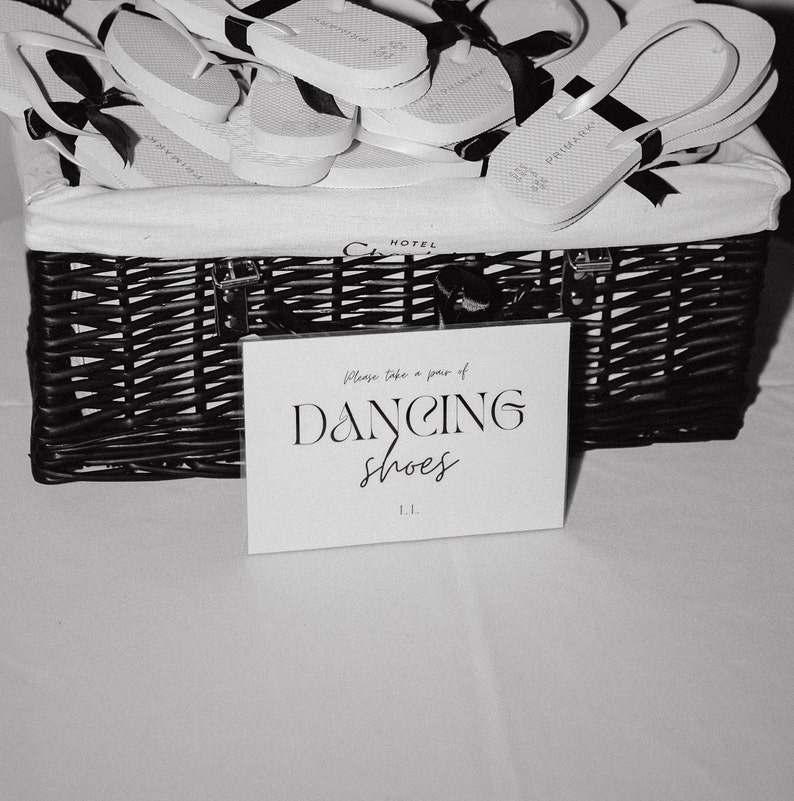 Sign for Wedding Flip Flops / Dancing Shoes Sign - Etsy UK