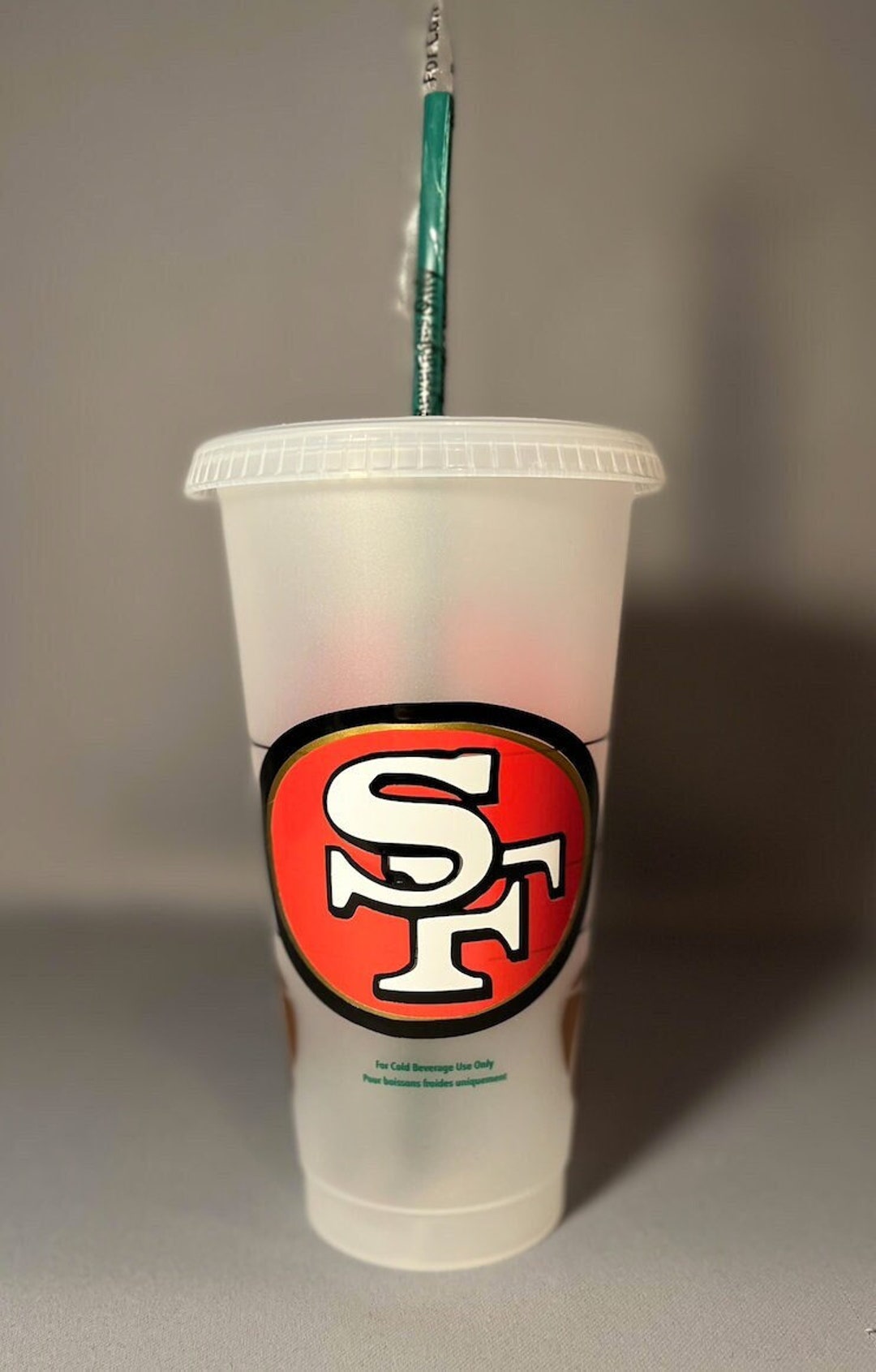 San Francisco 49ers Starbucks 24oz Cold Cup - Etsy