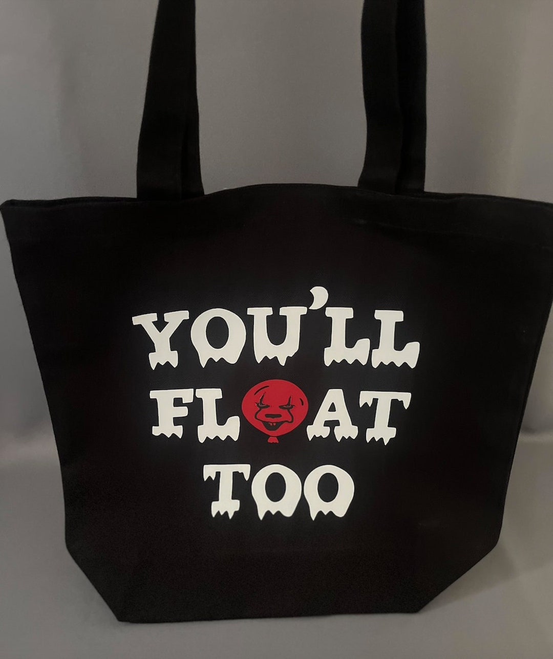 You'll Float Too Pennywise IT Canvas Tote - Etsy