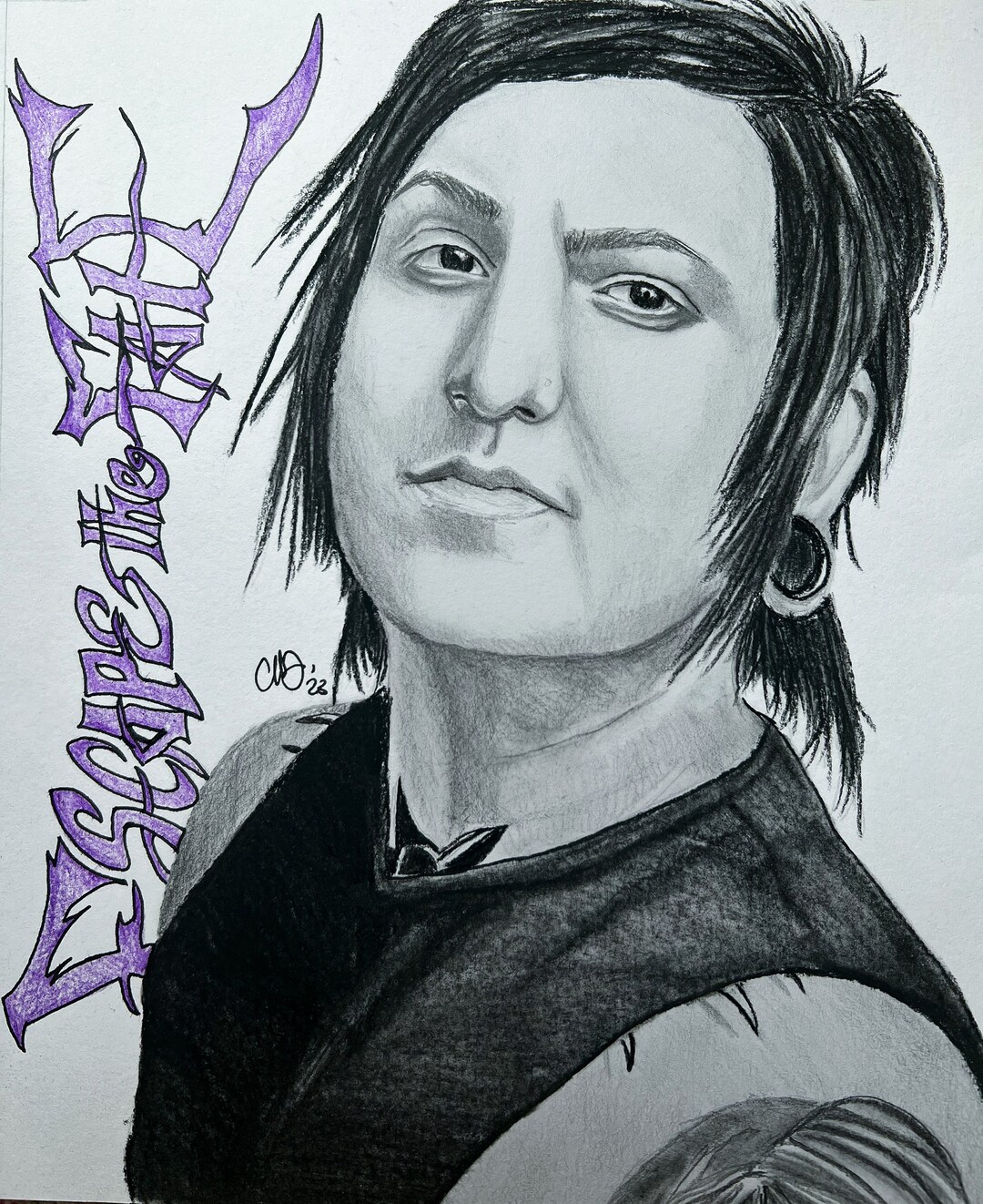 Craig Mabbitt, Escape the Fate Custom Original Drawing - Etsy