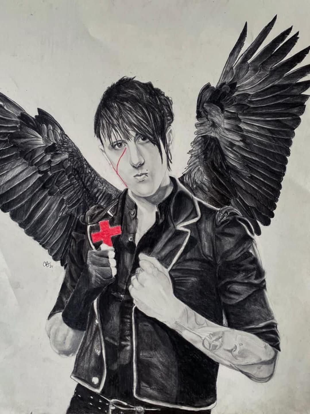 Black Veil Brides, Lonny Eagleton Drawing Print - Etsy