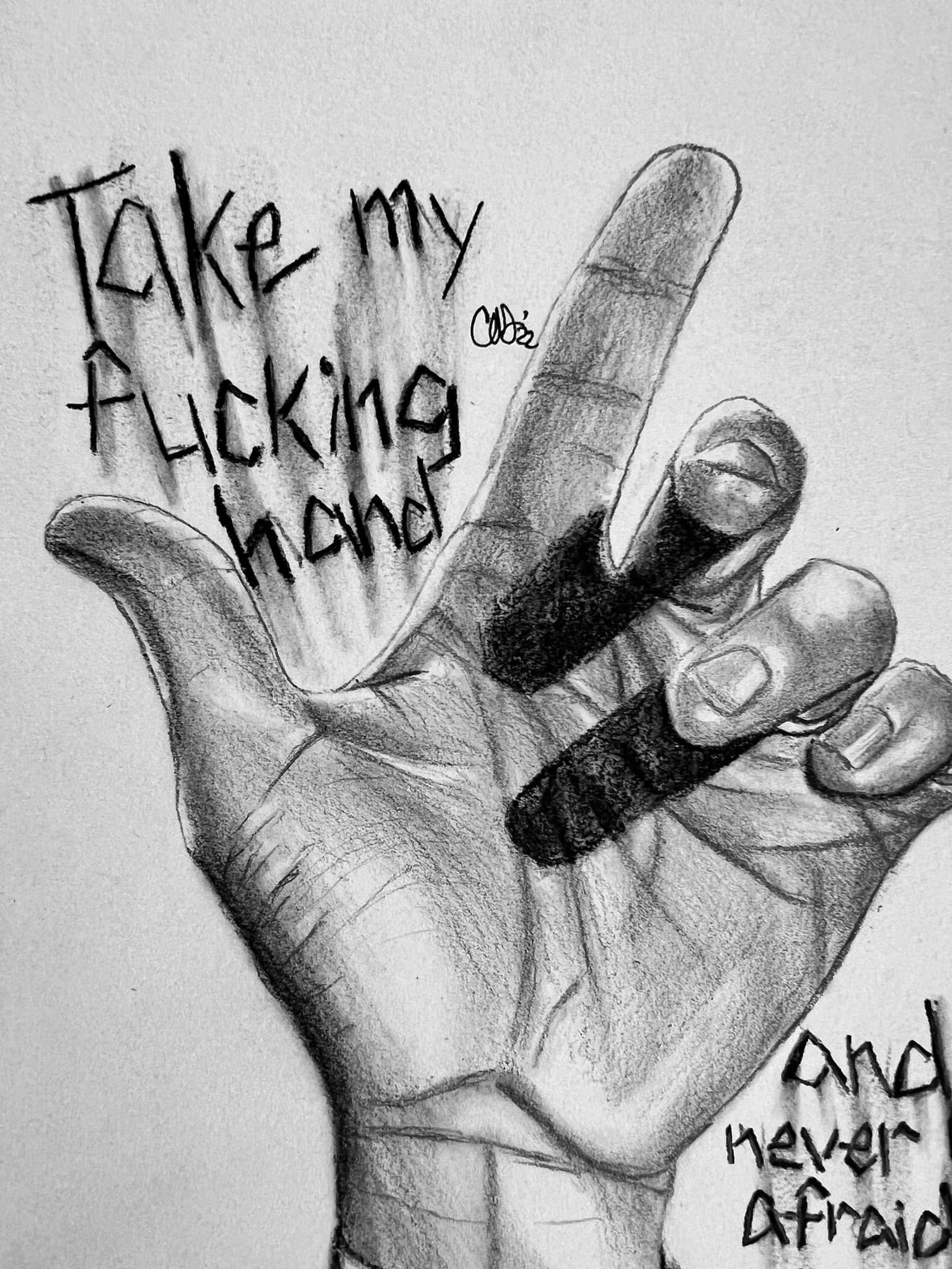 My Chemical Romance Gerard Way Hand "our Lady of Sorrow" I Brought You ...