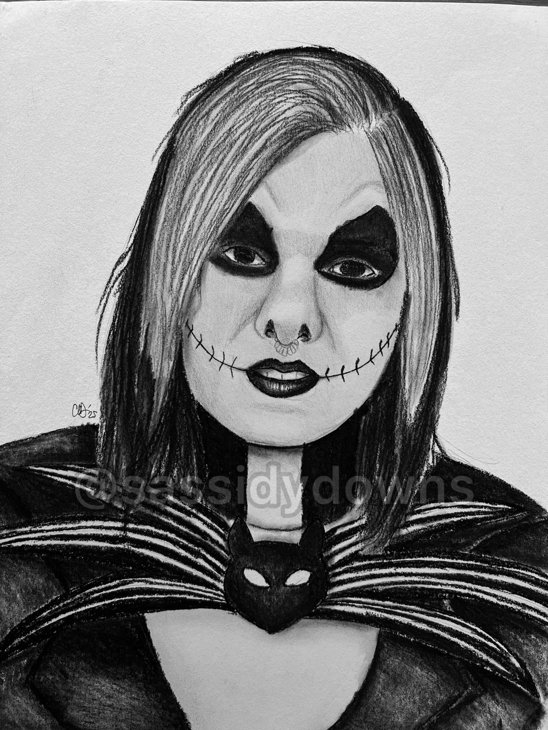 Anthony Martinez, Dark Divine Original Drawing Jack Skellington ...