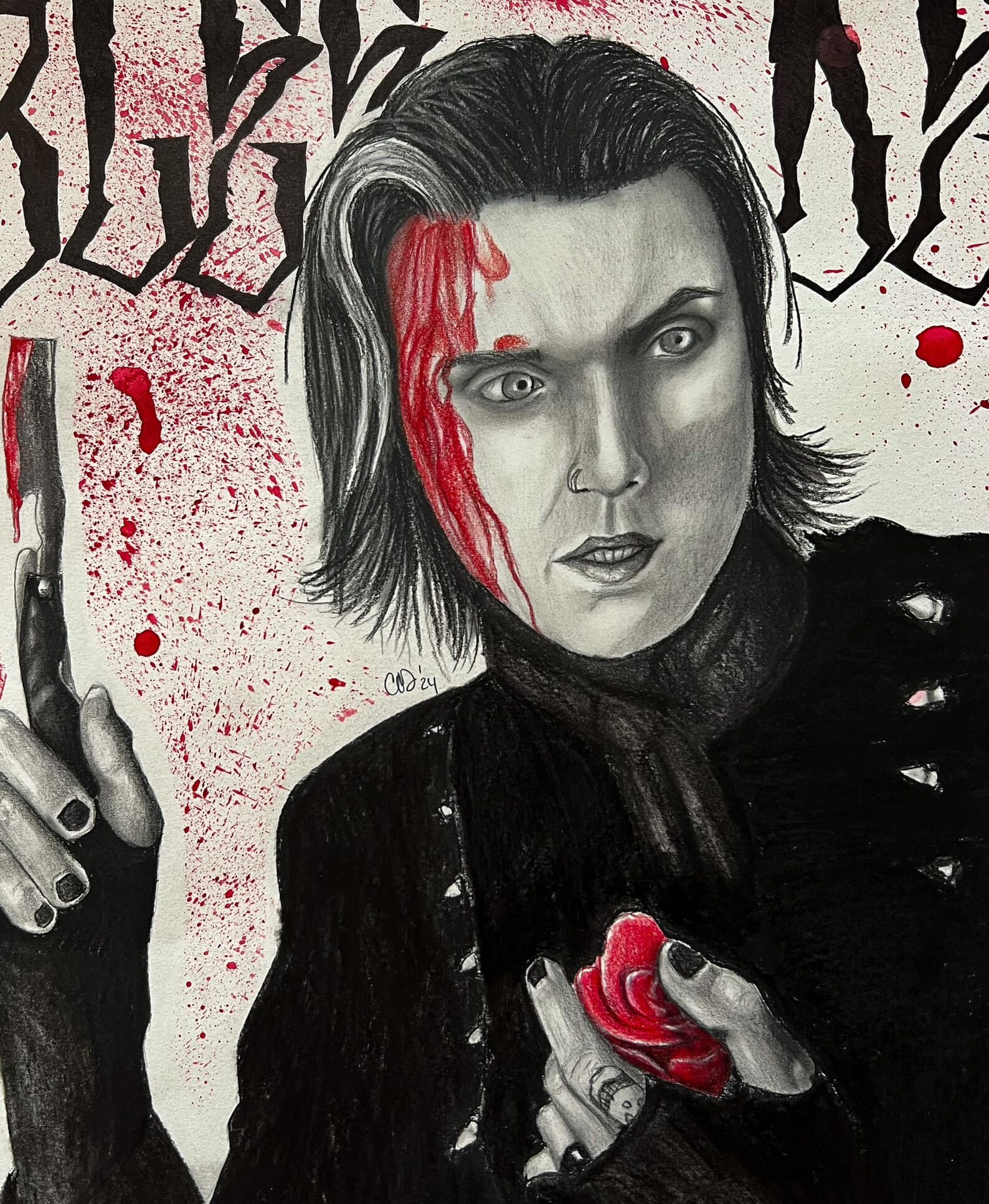 Black Veil Brides Bleeder Tour EP Custom Original Poster, Andy Biersack ...