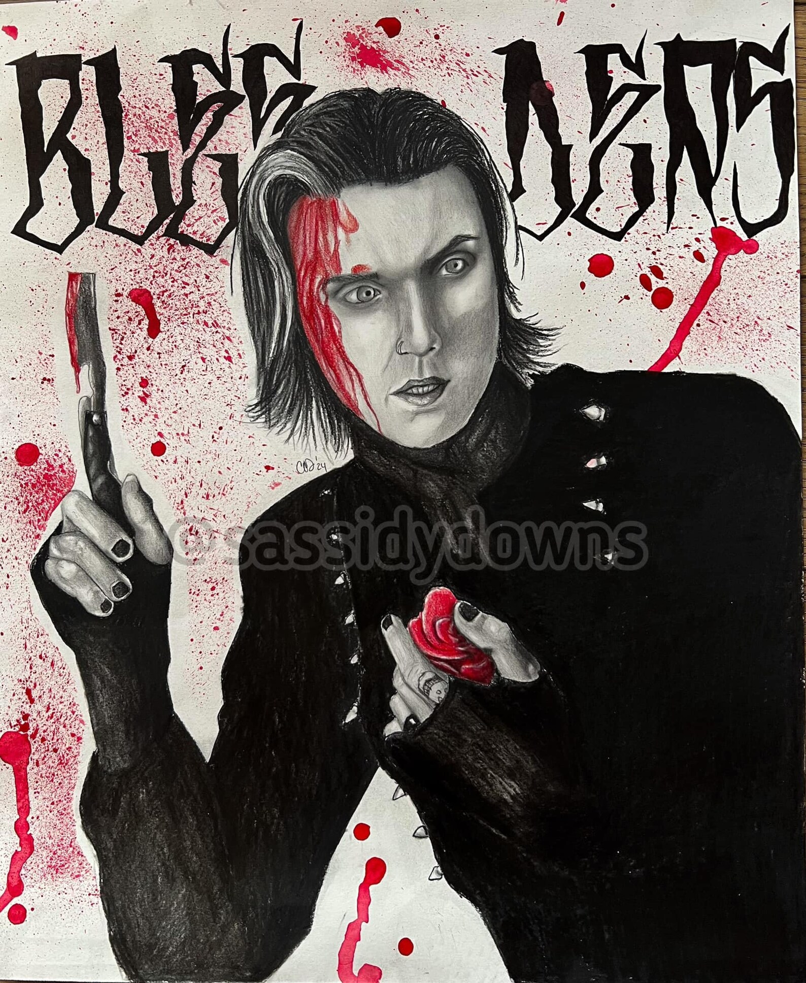 Black Veil Brides Bleeder Tour EP Custom Original Poster, Andy Biersack ...
