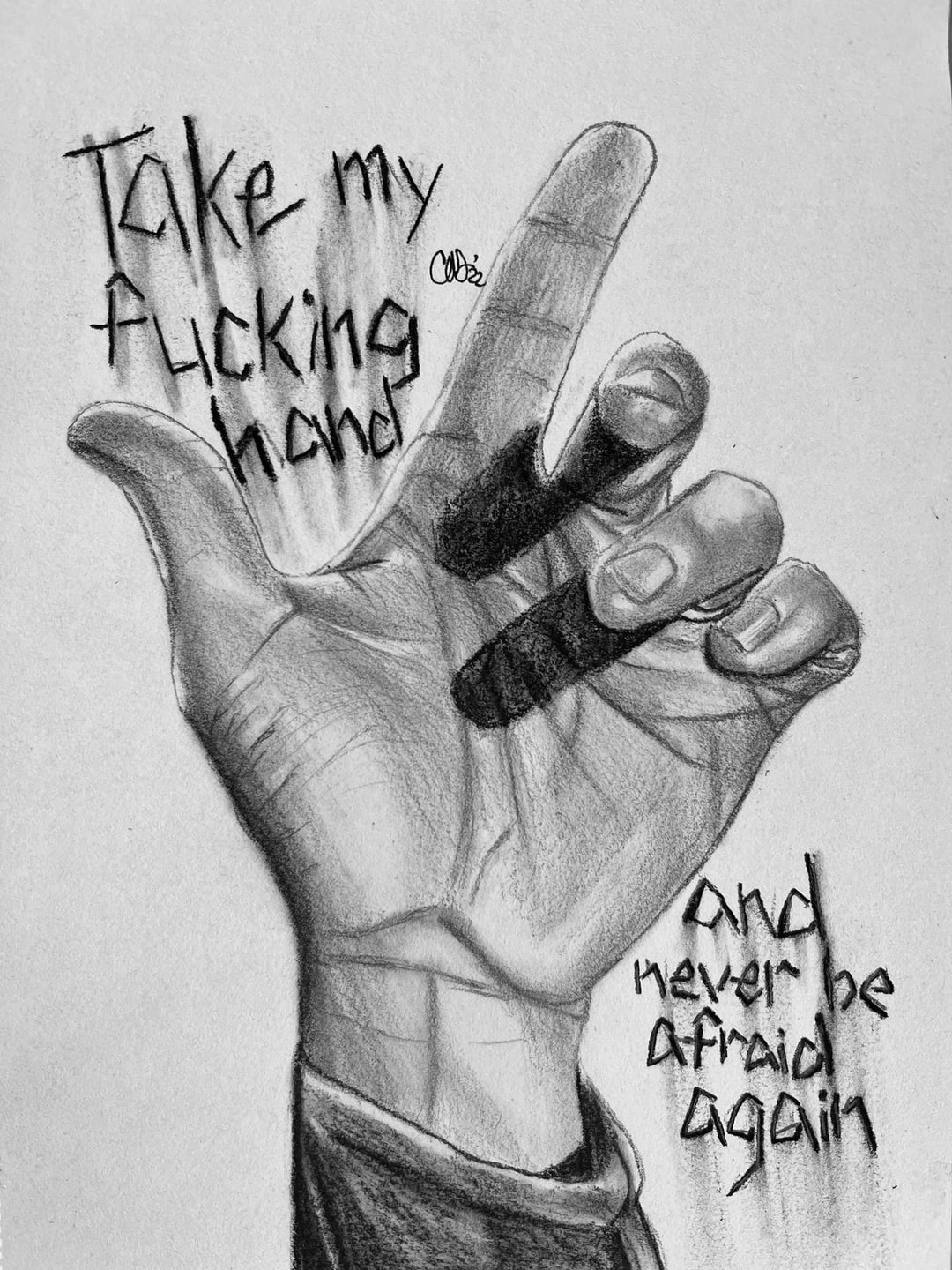 My Chemical Romance Gerard Way Hand "our Lady of Sorrow" I Brought You ...