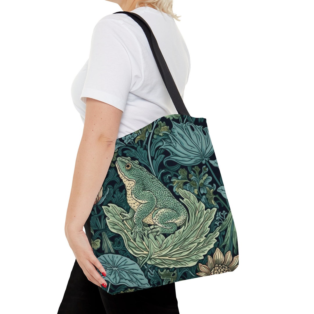 Toad Bag - Tote Bag, William Morris Inspired Aesthetic Tote Bag ...