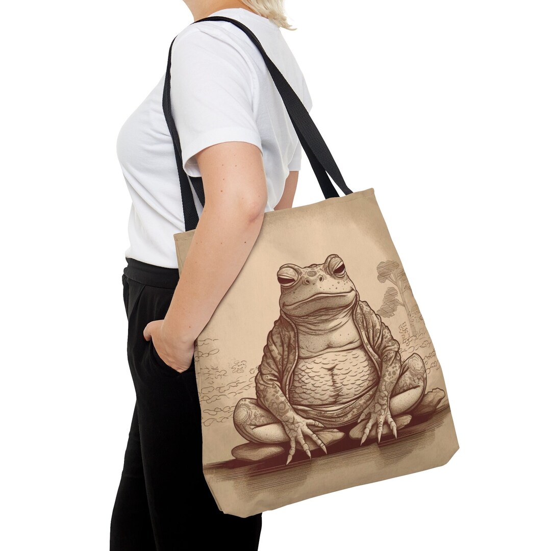 Toad Bag Zen- Tote Bag, Aesthetic Tote Bag, Cute Tote Bag, Large Tote ...
