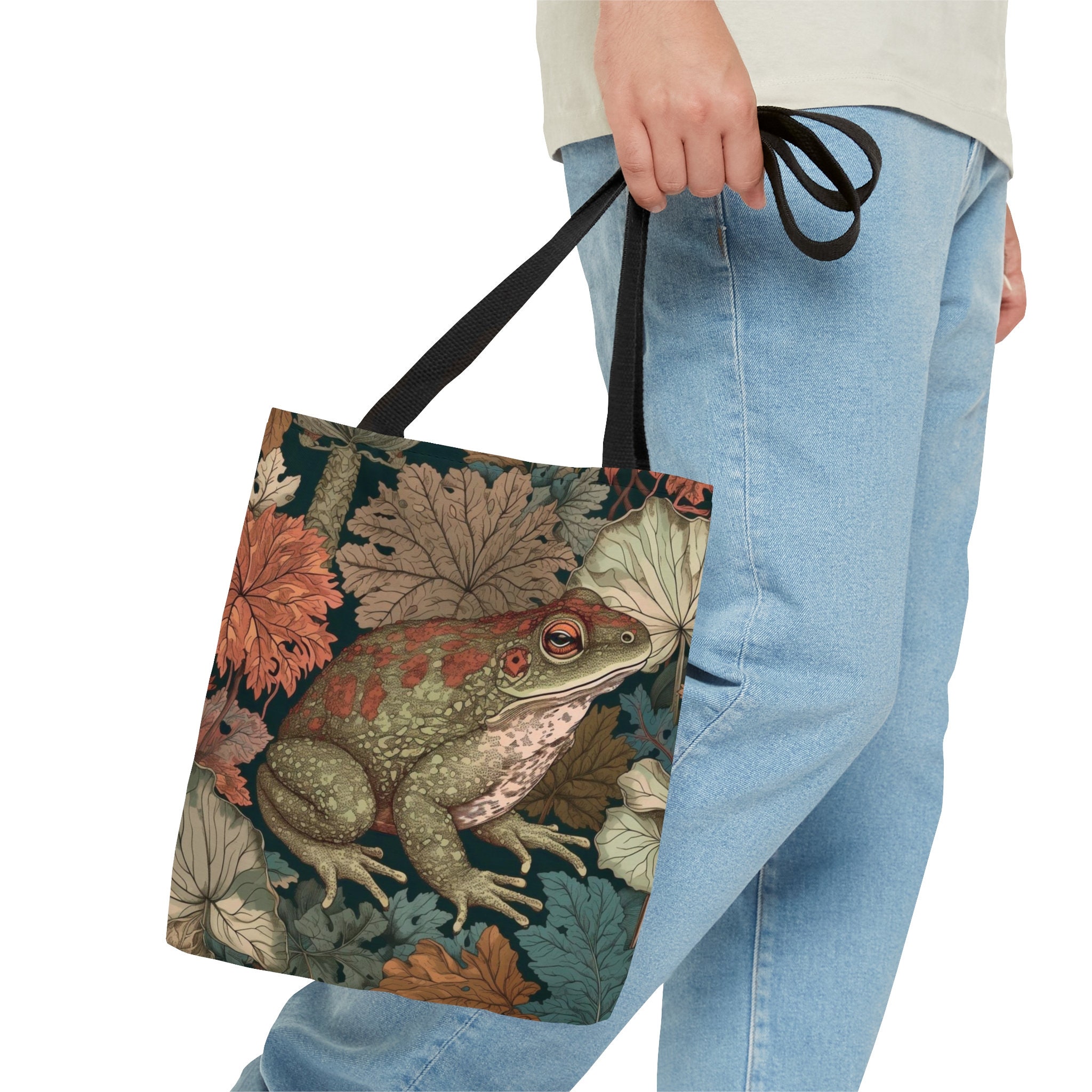 Toad Bag William Morris Inspired Tote Bag Aesthetic Tote - Etsy