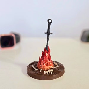 Men's Ring Holder, Dark Souls Bonfire Sword Fan Art, Women's Ring ...