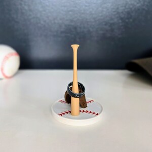3D Printed Baseball Ring Holder, Glove and Bat - Etsy