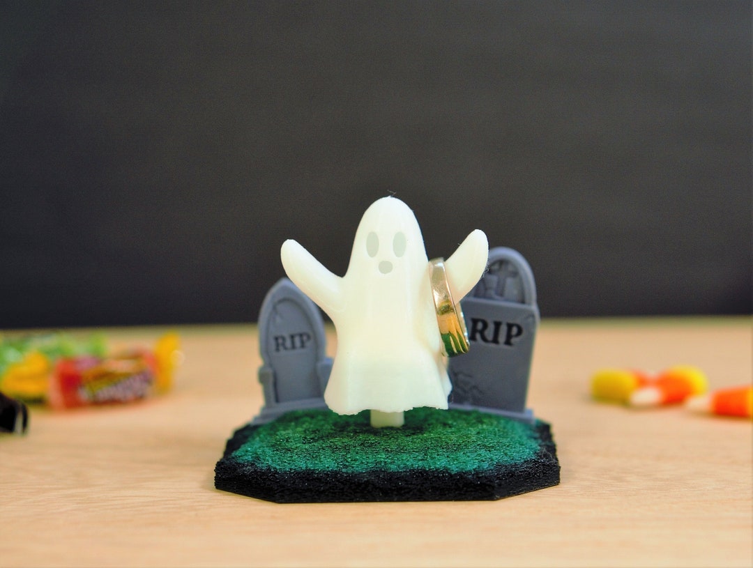 Halloween Ring Holder 3D Printed Spooky Ghost - Etsy