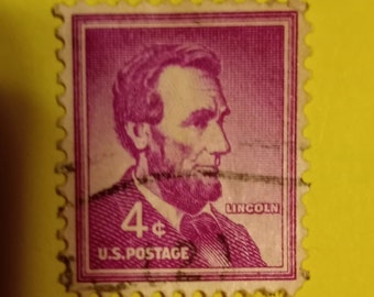 4 Cent Lincoln Stamp - Etsy