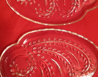 Federal Glass Homestead Snack Plate and Cup Set Hostess Hospitality ...