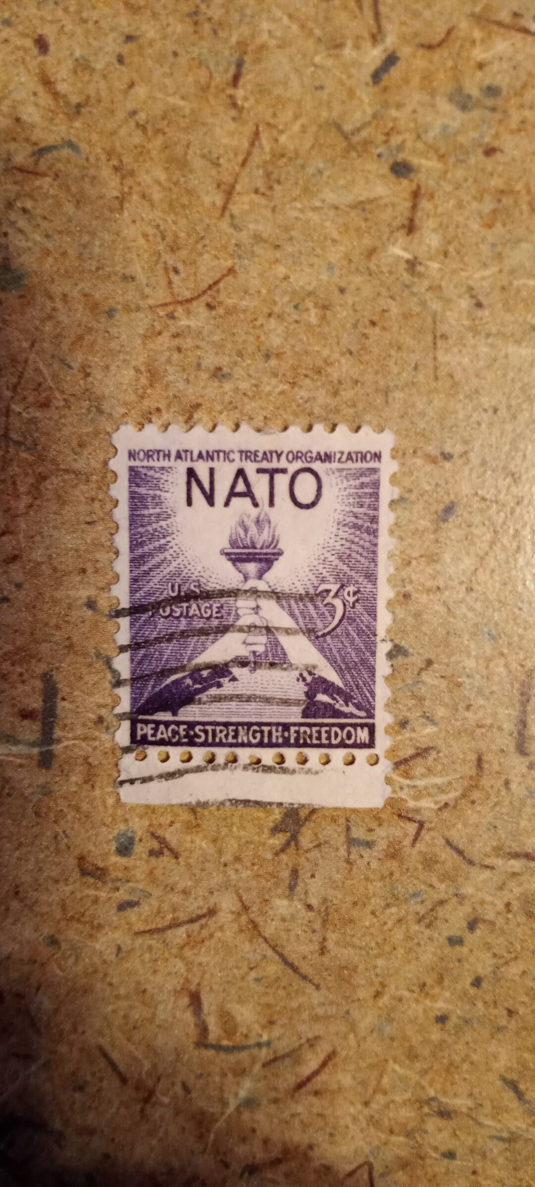 Vintage Purple Nato Postage Stamp - Etsy