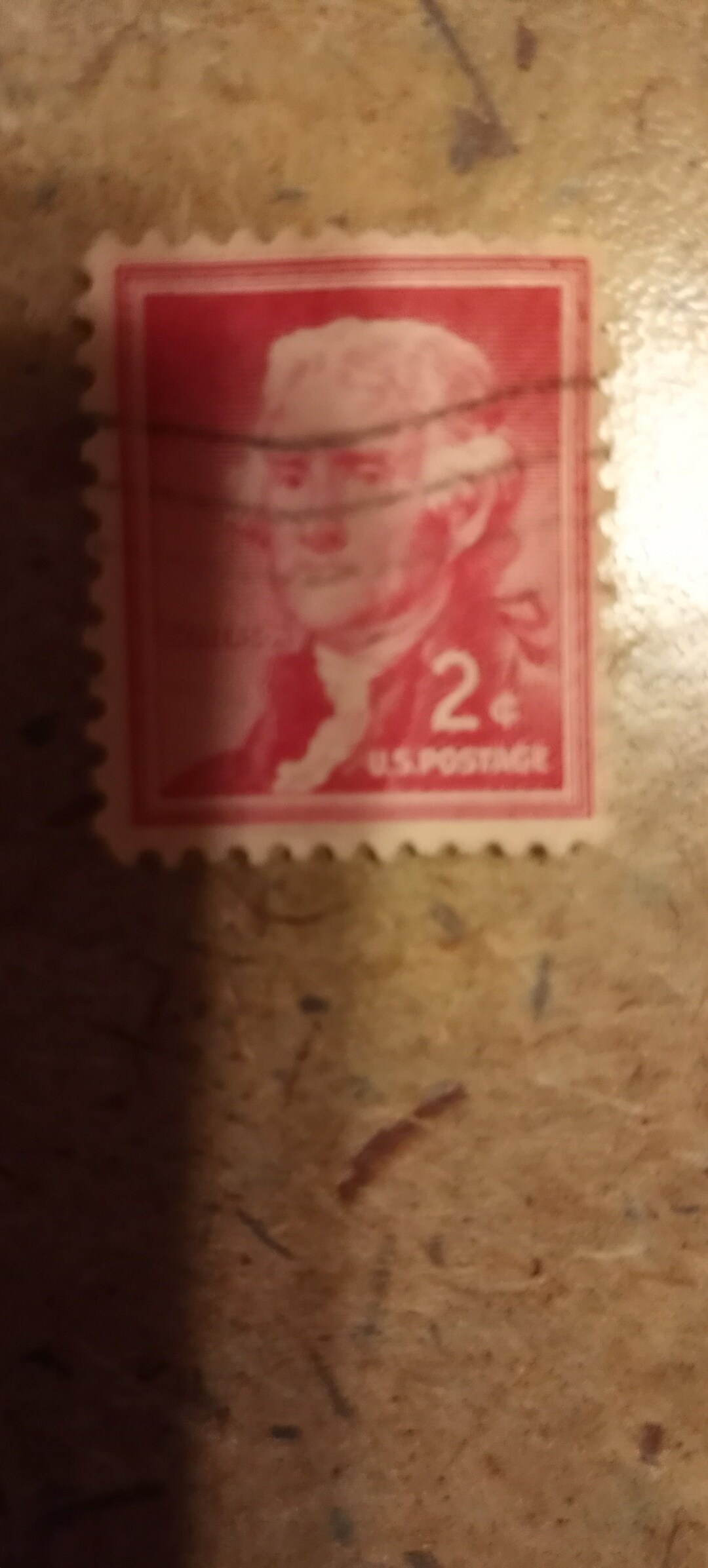 Vintage 2 Cent Jefferson Postage Stamp - Etsy
