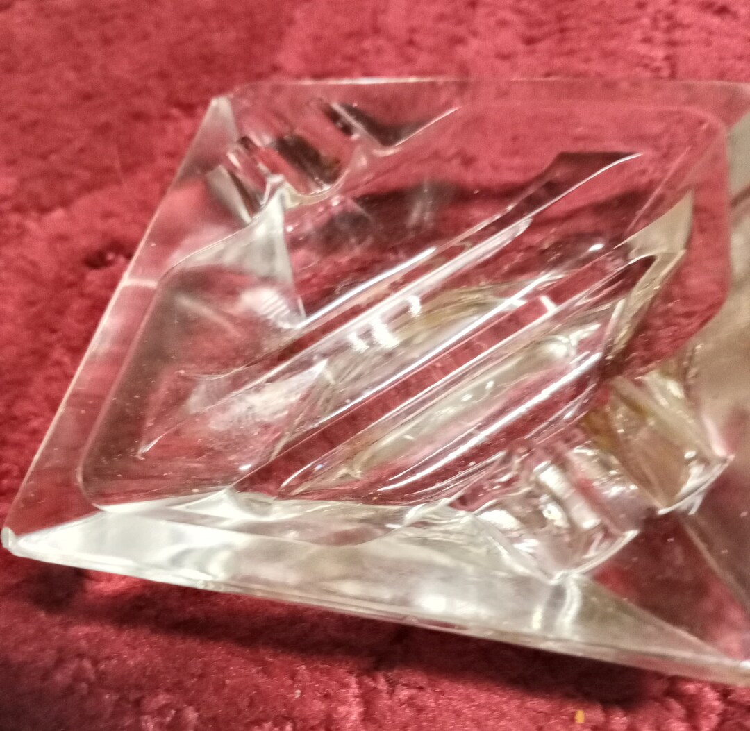 Vintage Safex Self Extinguishing Ashtray Clear Glass - Etsy