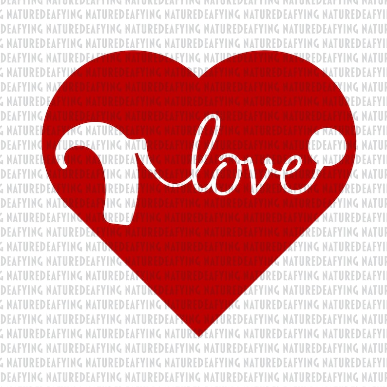 Heart Love Cochlear Implant Cut File SVG - Etsy