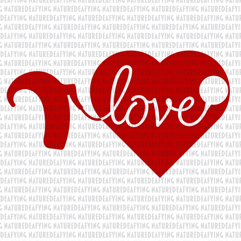 Cochlear Implant With Heart Cut File SVG - Etsy