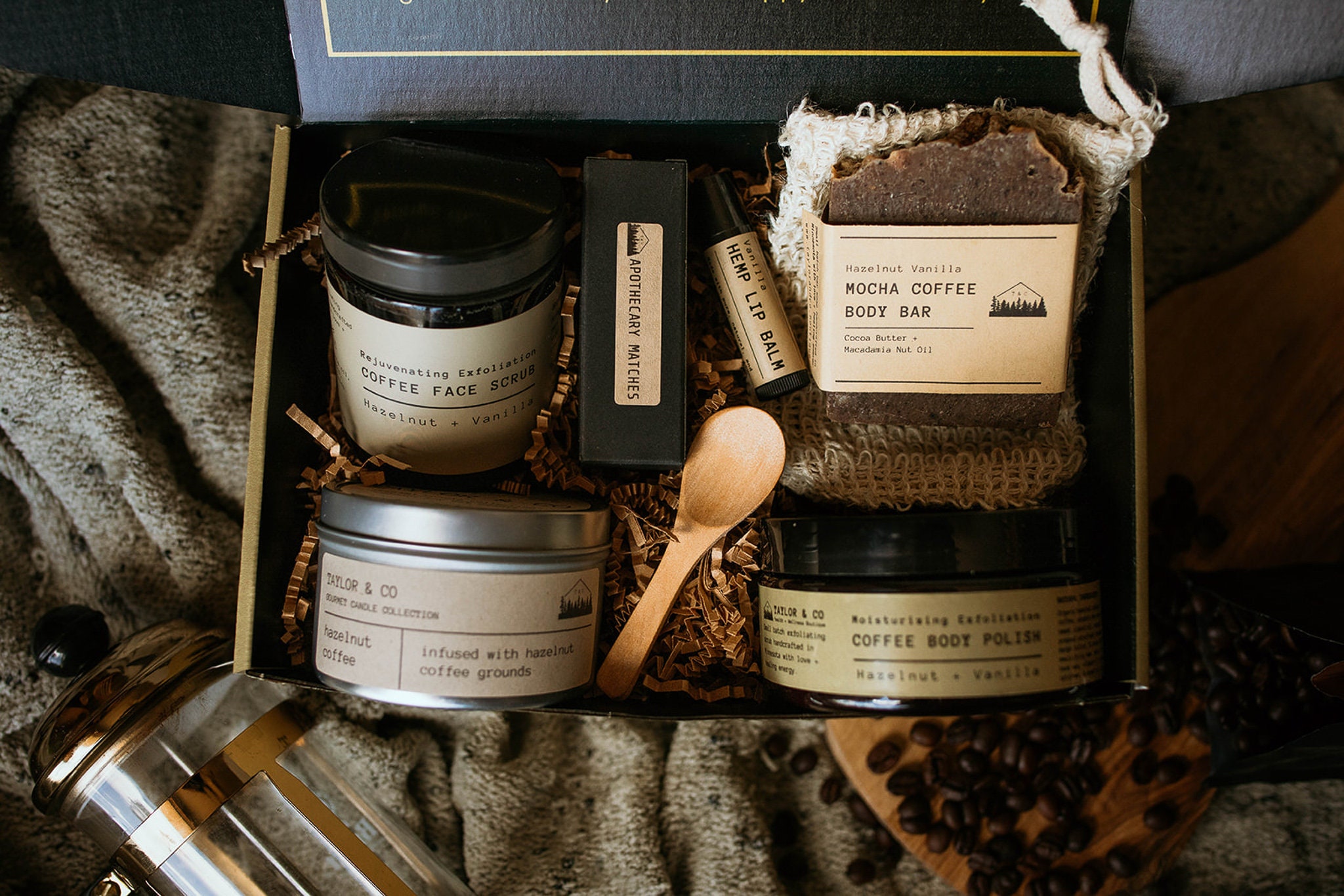 Full Body Coffee Experience Coffee Themed Self-care Set Natural ...