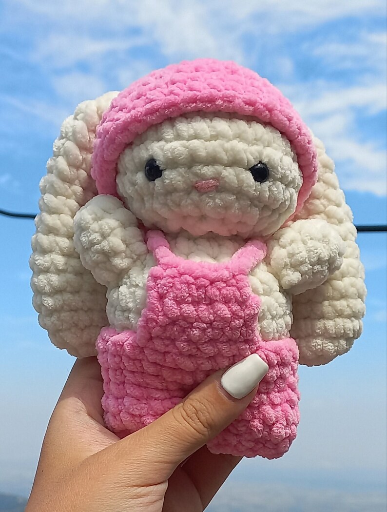 Crochet Bunny Plushie Amigurumi Animal - Etsy